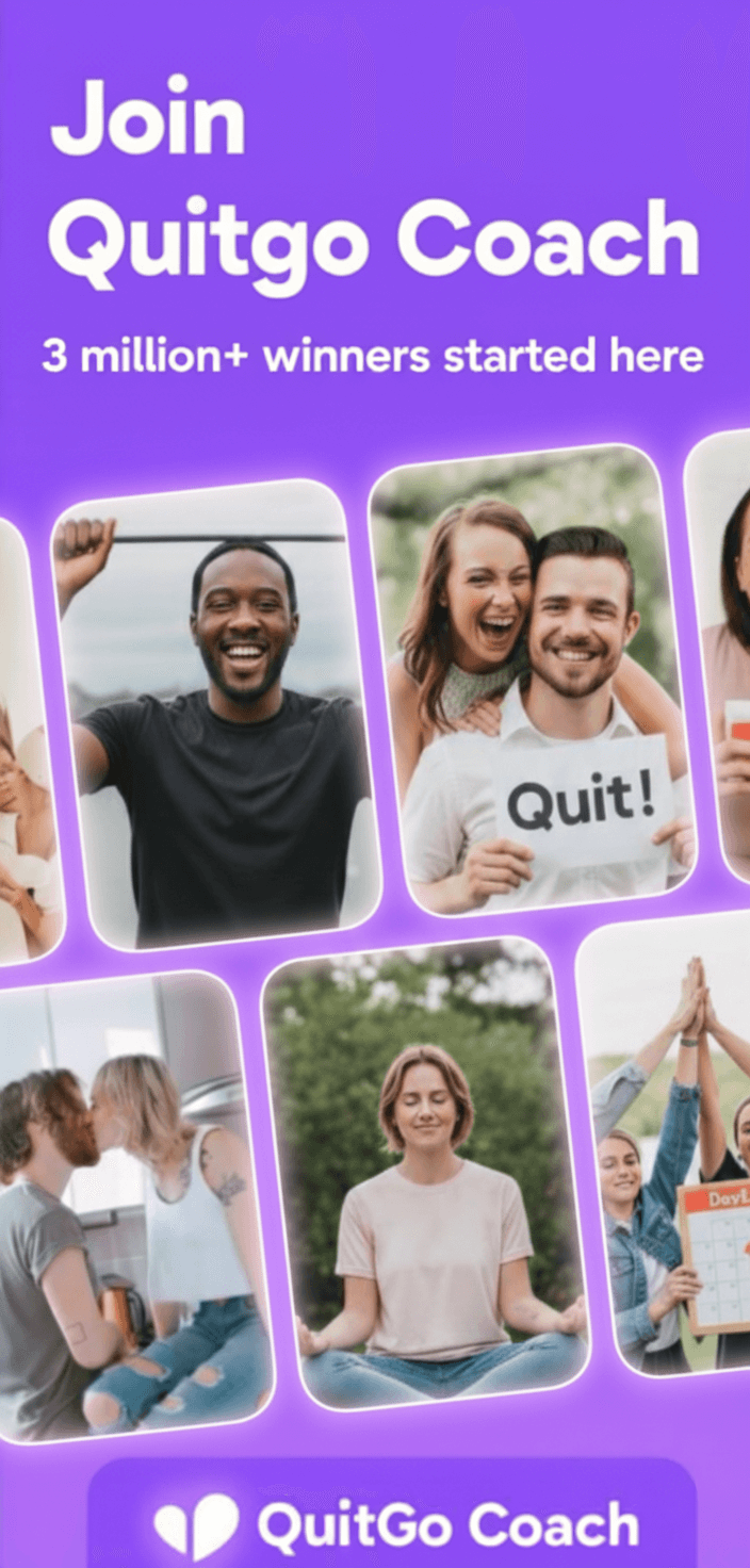 QuitGo®: #1 Platform to Stop Smoking, Vaping & Any Habit